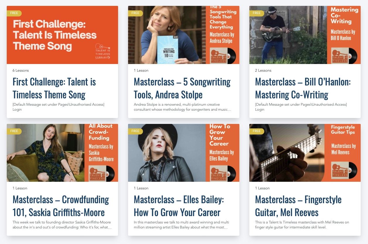 Community – Talent Is Timeless